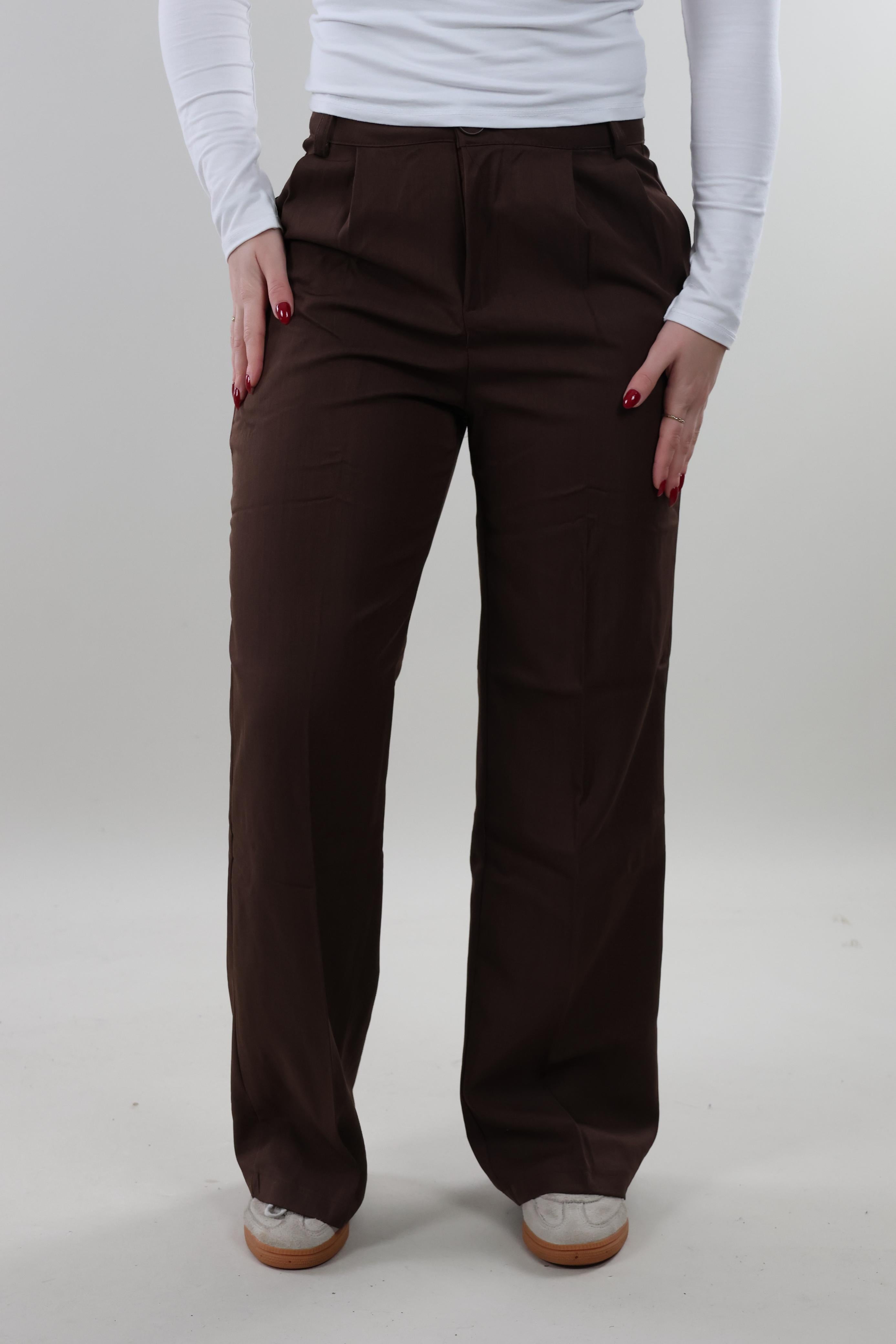 Straight leg Pantalon - Brown – Bliss the Brand